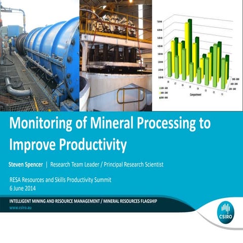 Monitoring of mineral processing for productivity (resources skills ...