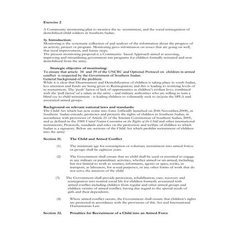 Monitoring Plan - Sample | PDF