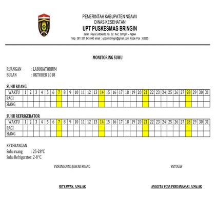 Monitoring suhu | DOCX