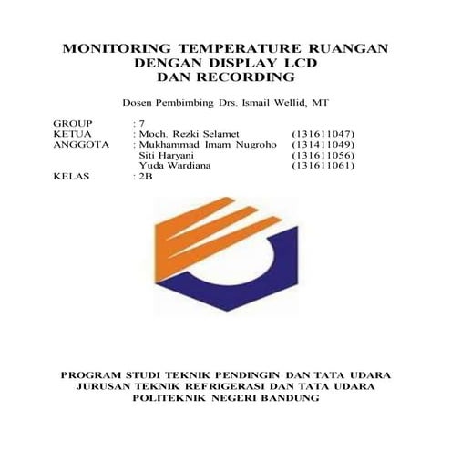 Monitoring temperature ruangan dengan display lcd dan recording | DOCX | Computer Peripherals ...