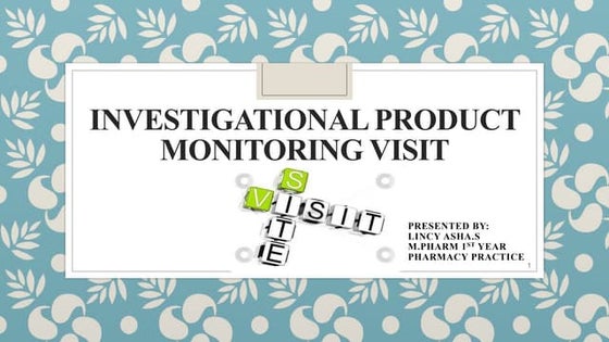 Monitoring Visits | PPT