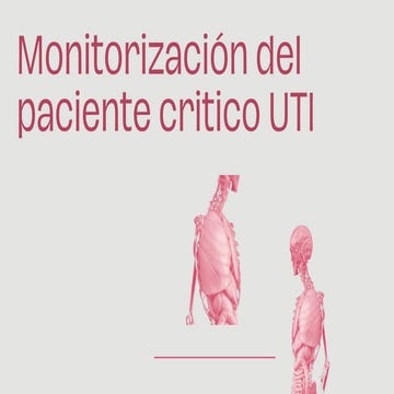 MONITORIZACION PACIENTE UTI MEDICINA INTERNA | PDF
