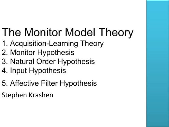 The natural order hypothesis | PPT