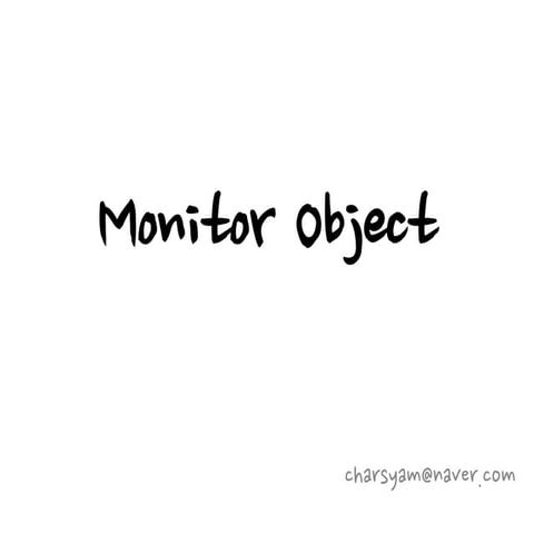 Monitor object | PDF