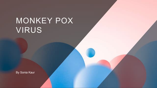 Monkeypox | PPTX