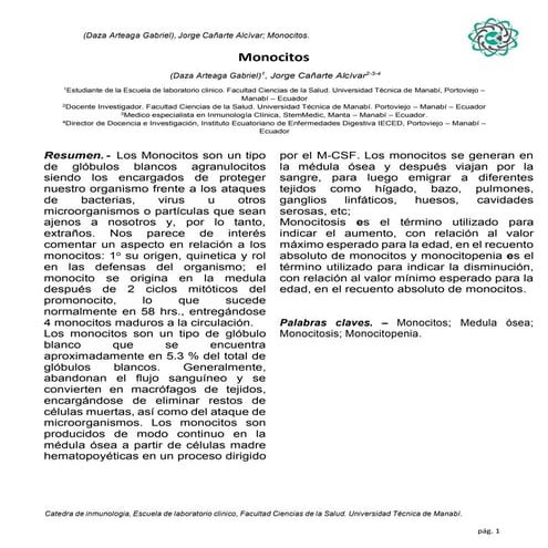 Monocitos | PDF