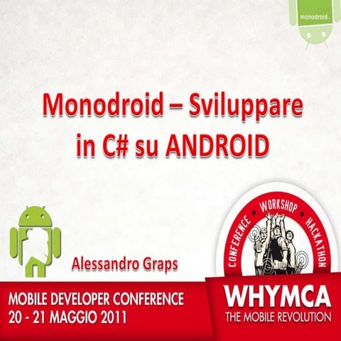 Monodroid – Sviluppare in C# su ANDROID | PPT