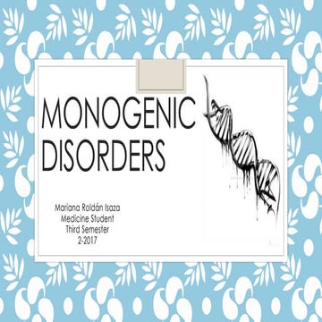 Monogenic disorders | PDF