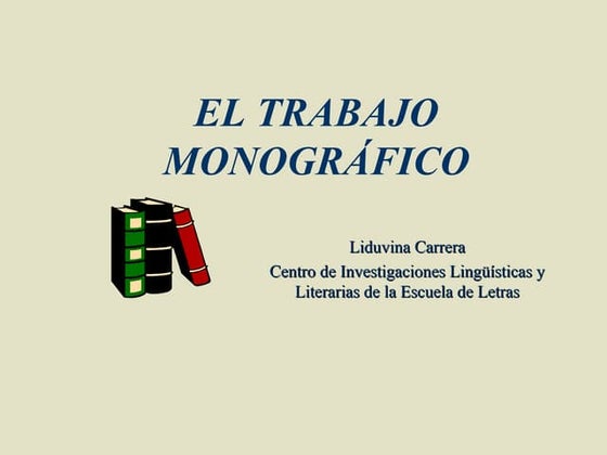 La Monografía | PDF