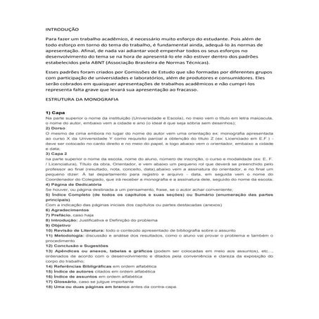 MODELO DE MONOGRAFIA PRONTA- MODELO ABNT 2025 ATUALIZADO | PDF
