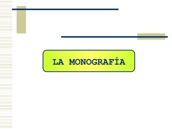 La Monografía | PDF