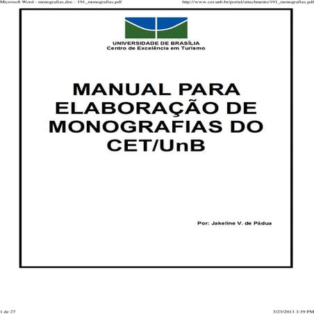 Monografias manual | PDF