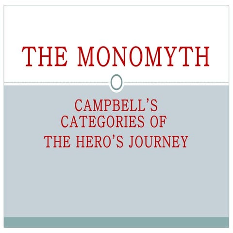 Monomyth | PPT