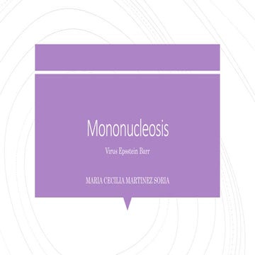 Mononucleosis Infecciosa | PPTX