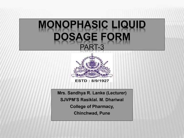 UNIT 1 (POSOLOGY) B. Pharmacy 1st sem... | PPTX