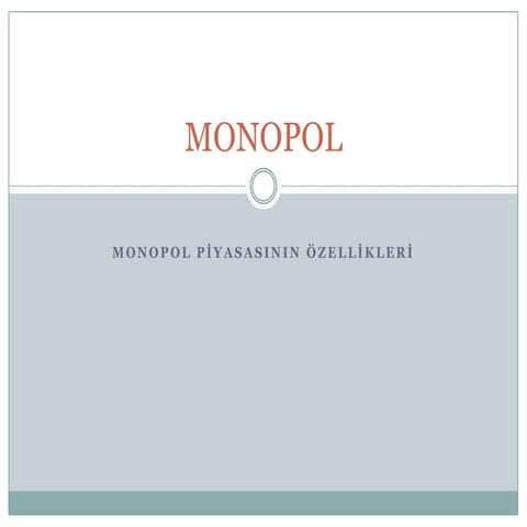 Monopol,Monopoly,Tröst,Kartel | PPTX