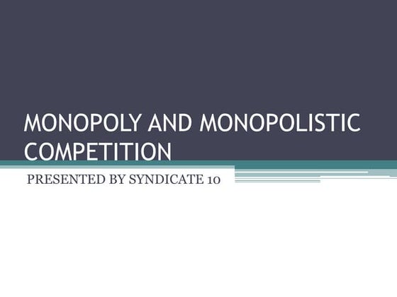 Monopoly Market | PPT