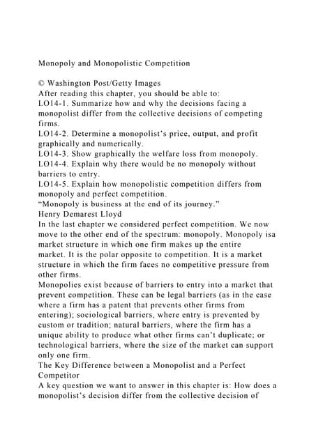 Public Monopoly Presentation 1 | PPT