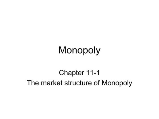 Economics - Market Structure | PPTX | Commodities | Economy