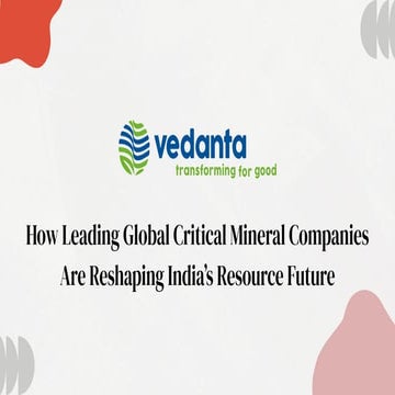 Best Natural Resources Companies in India Driving Growth | PDF
