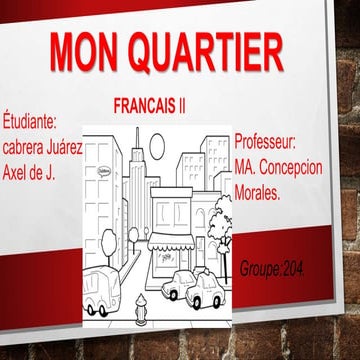 Mon quartier | PPTX