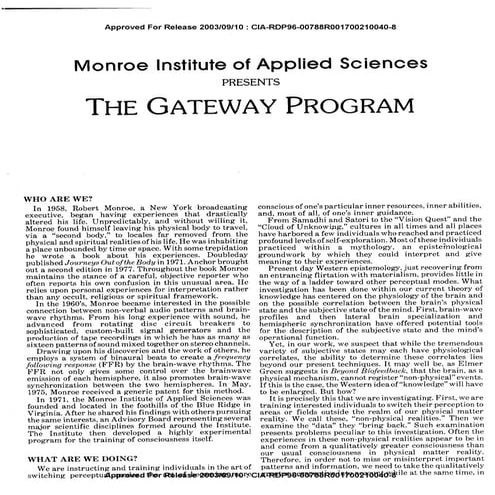 TMI - The Gateway Program | PDF