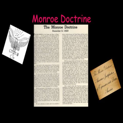 Monroe doctrine | PPT