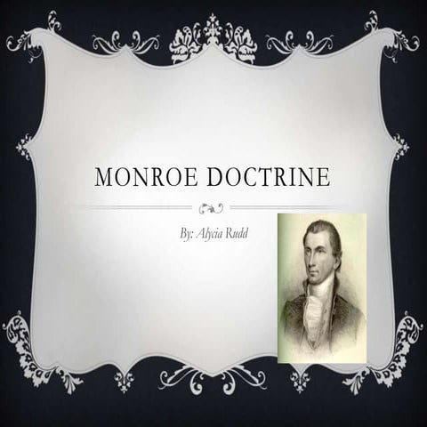Monroe doctrine | PPTX