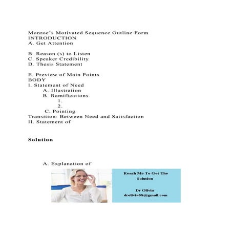 Monroe’s Motivated Sequence Outline FormINTRODUCTIONA. Get Att.docx