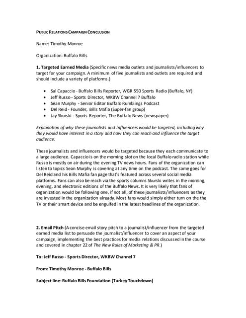 Public relations campaign proposal | PDF