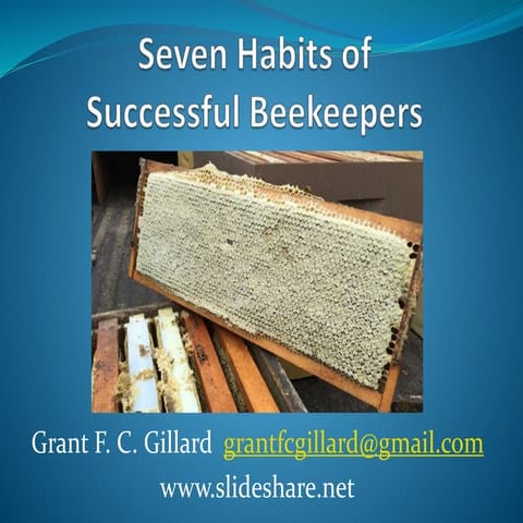 Monroeville 1 02 16-2019 seven habits of highly successful beekeepers | PPT