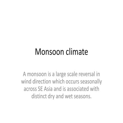 Monsoons | PPTX