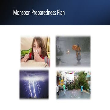 Monsoon safety awareness & preparations.... Environment Health & Safety ...