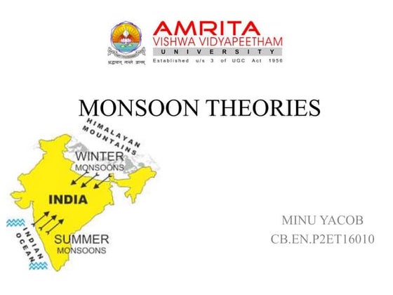 Monsoons | PPT | Weather | Science
