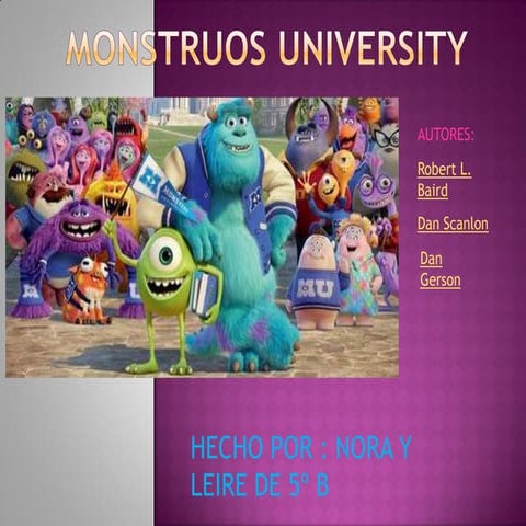 Película: Monstruos University | PDF