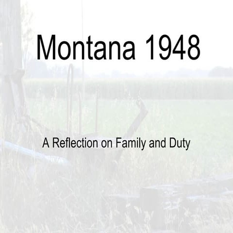 Montana 1948 | PPT
