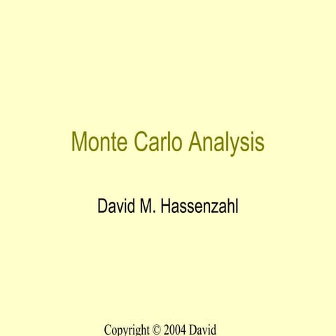 Monte carlo | PPT