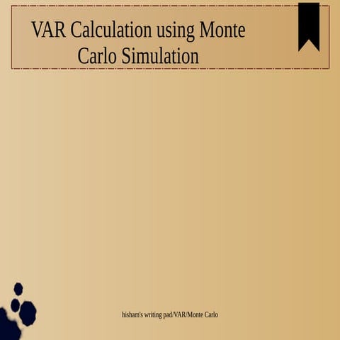 Monte Carlo Simulation Var Pdf
