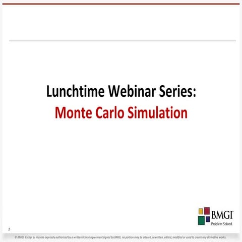 Monte carlo webinar presentation notes | PPT