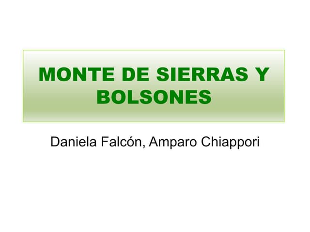 Ambietes, sistema de relieve, clima, biomas y suelos | PPSX