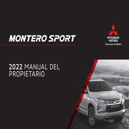 Montero Sport Manual de Propietario.pdf. | PDF
