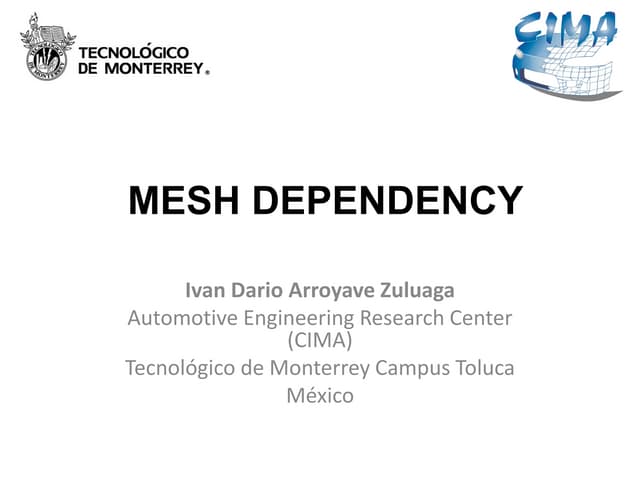 Mesh Dependency Monterrey Institute Ppt
