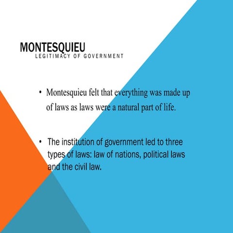 Montesquieu and locke | PPTX