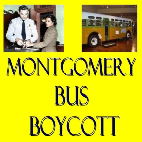 Montgomery bus boycott | PPT