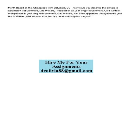Month Based on this Climagraph from Columbia SC how would.pdf