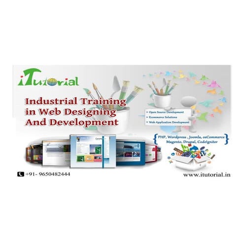 Six Month internship industrial training in web designing | PDF