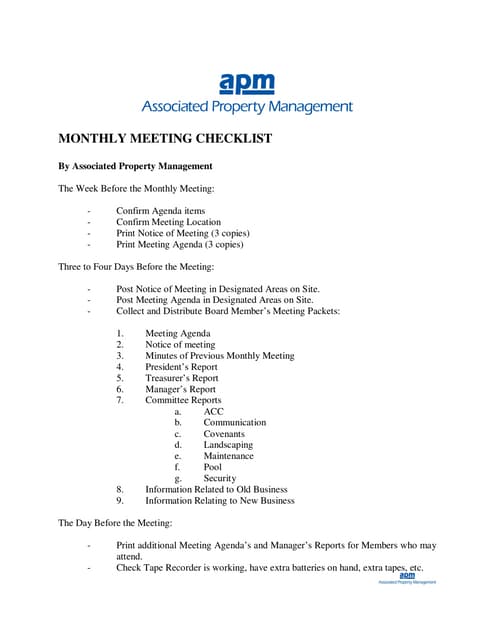 Apartment Association AGM Notice Template provided by ApnaComplex | DOC