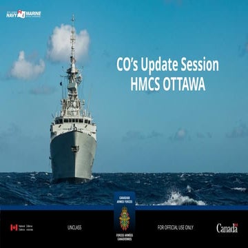 Monthly Information Session for HMCS Ottawa (November 2024) | PPT
