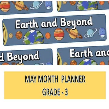 Monthly planner May - grade 3.pptx