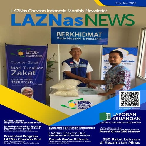 Newsletter LAZNas Chevron Duri edisi penyaluran September 2014 | PDF